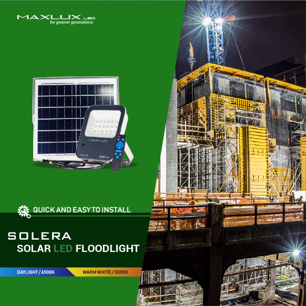 SOLERA SOLAR LED Floodlight – Maxlux Malaysia Sdn Bhd
